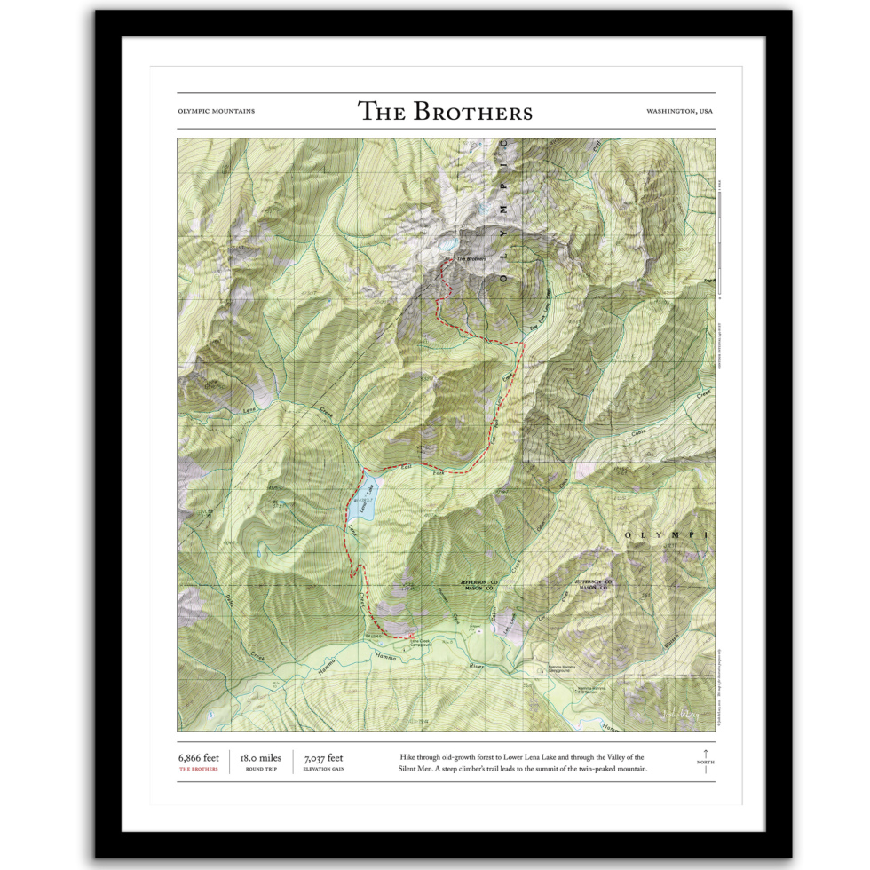 The Brothers – Trail map posters – Paper Cairns