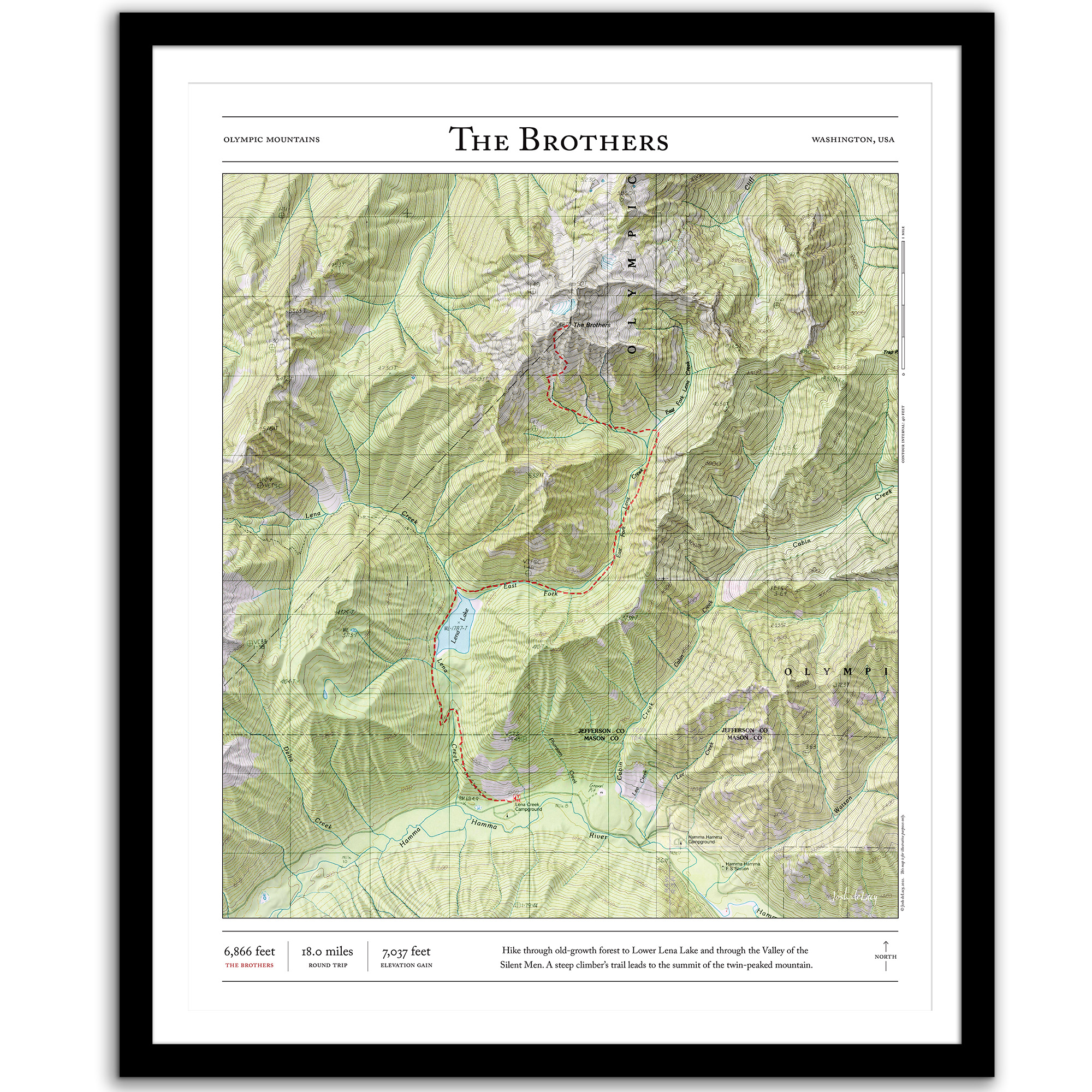 The Brothers – Trail map posters – Paper Cairns