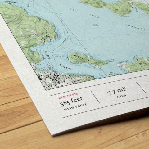 Shaw Island – Trail map prints – Paper Cairns